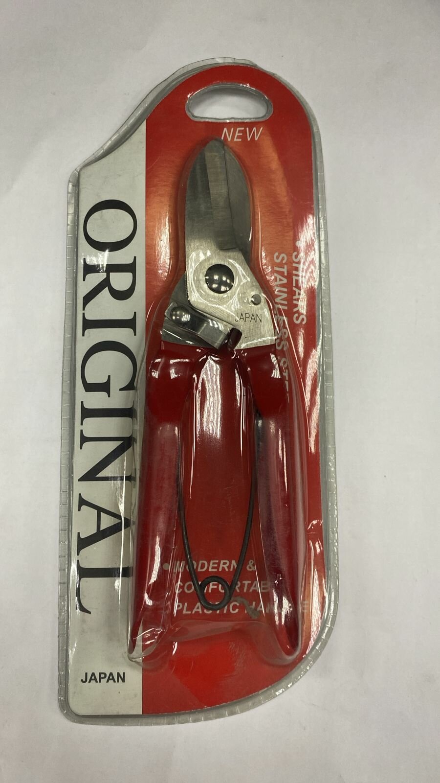 Секатор профессиональный садовый , цвет красный с острым лезвием