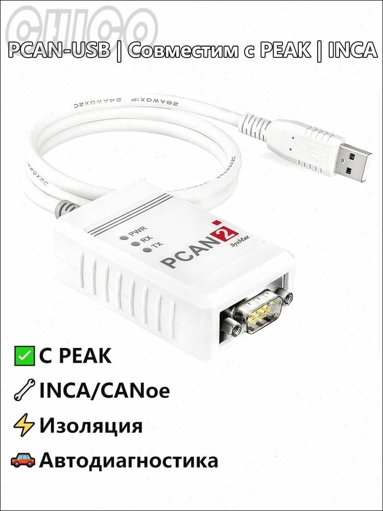 PCAN USB для CAN адаптер совместимый с PEAKIPEH-002022 / 002021 поддерживает INCA