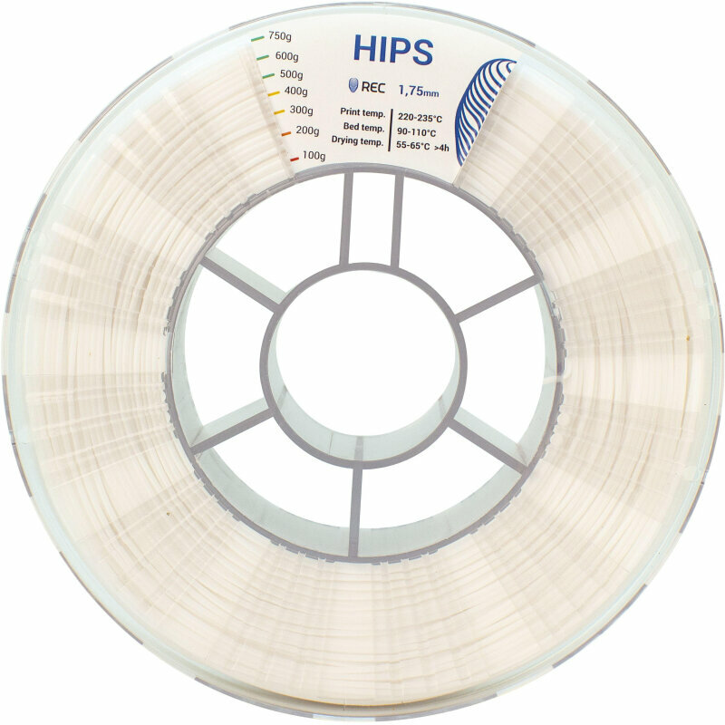 Катушка HIPS пластик REC 1.75мм натуральный, 1984919