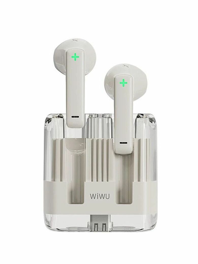 Беспроводные наушники WiWU T21 с шумоподавлением ENC - белые