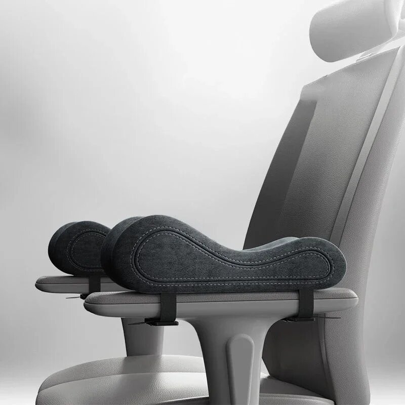 Накладки на подлокотники из латекса и хлопка для компьютерного кресла Серый, 1 pair