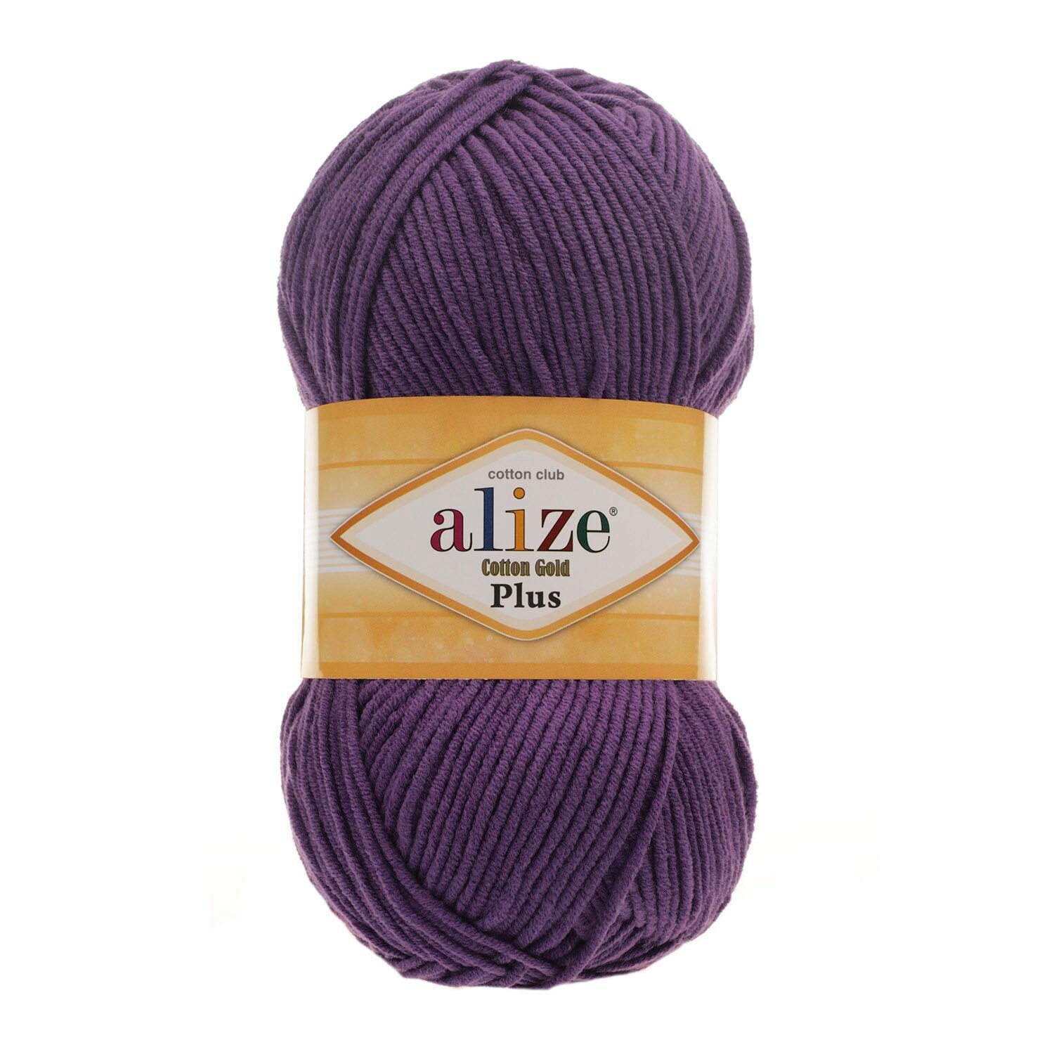Пряжа Alize Cotton Gold Plus 44 (5 мотков по100г/330м) фиолетовый