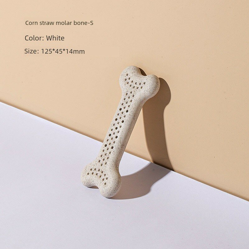 Игрушка для собак, устойчивая к укусам монарная палочка, кукурузная солома, кость молярной кости, щенок, маленькая и