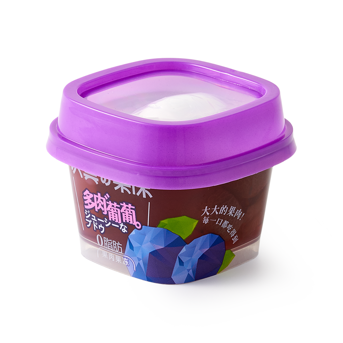 Желе Clever Mama "Сочный виноград", порционное, в пластиковой банке