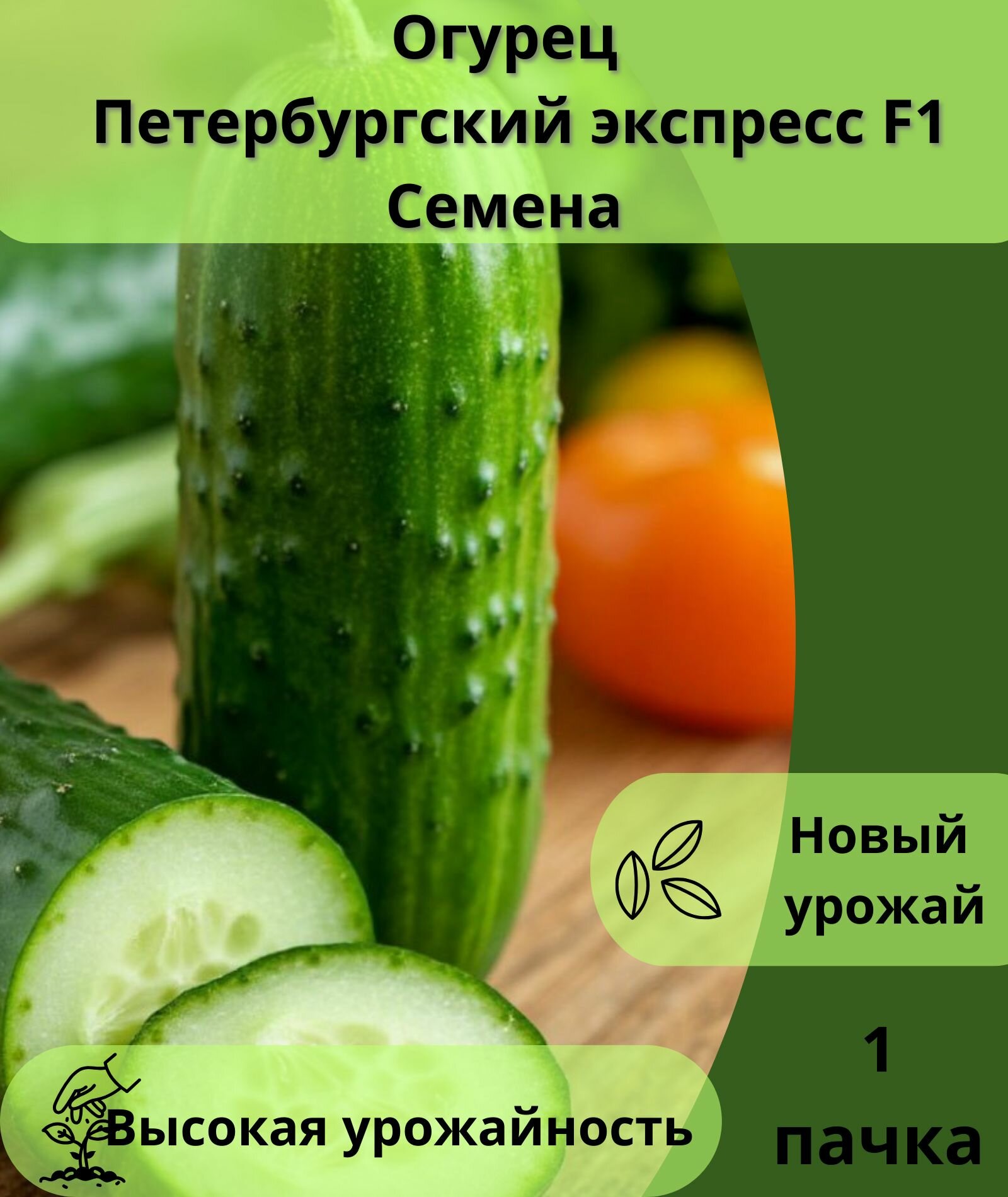 Огурец Петербургский экспресс F1, семена 10шт