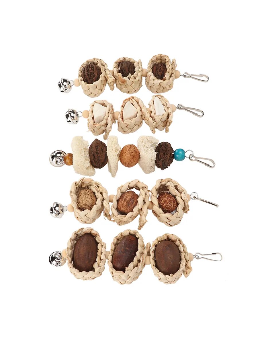 5 шт. жевательная игрушка для попугая каракатица устойчивая