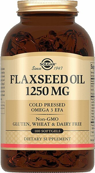 Солгар Масло Льняное 1250 Мг Капс.№ 100