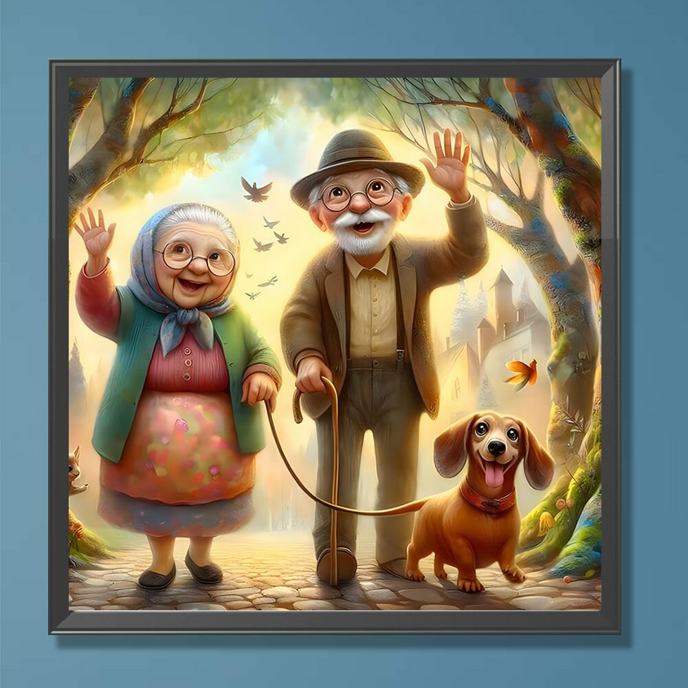 Алмазная мозаика 5D ромб на холсте с кристаллами, набор для творчества и декора 30x30 см, картина из страз для гостиной и спальни