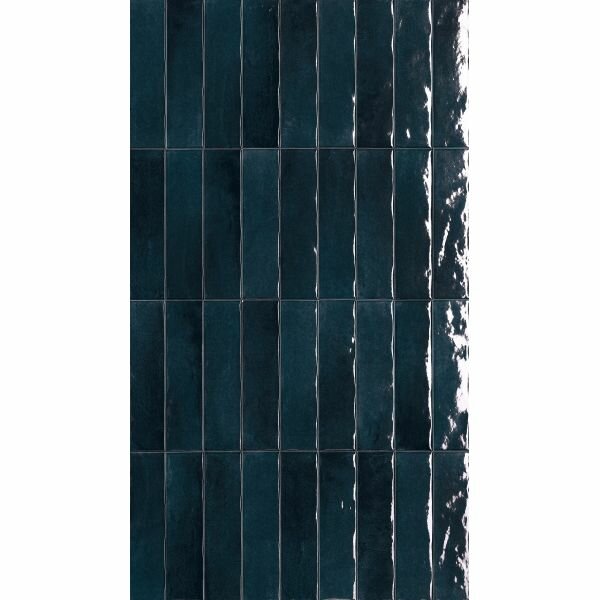 Керамогранит Fap Ceramiche Glim GL Blu Navy глянцевый 6x24 см для стен
