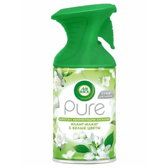 Освежитель воздуха Airwick PURE Вдохновение цветами (Иланг-иланг и Белые цветы), 250 мл