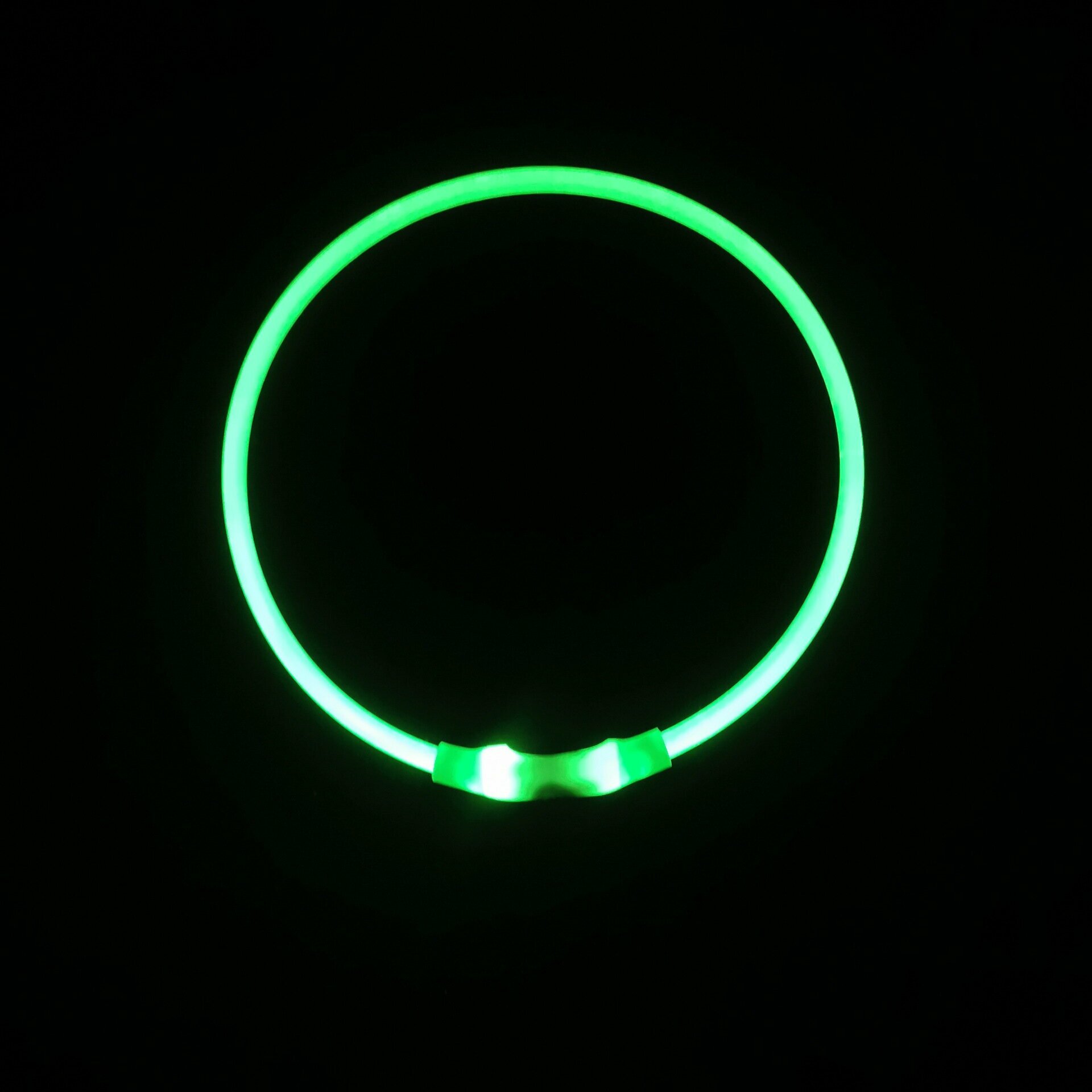 LED-светящийся регулируемый ошейник для собак с USB-зарядкой и ночным светом, длина 70 см для безопасности питомцев