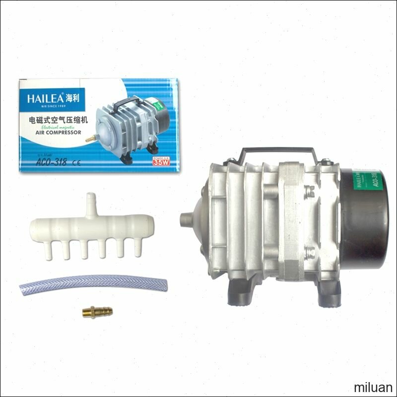 Воздушный компрессор hailea ACO-318 35 Вт 70 мин/л с 6-луночным шунтом