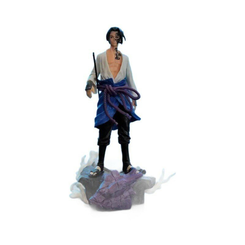 Аниме-персонаж GK Ворон, Проклятая Печать Учиха, Саске Кусанаги, Меч Ворон, Базовая модель, Аниме-фигурка