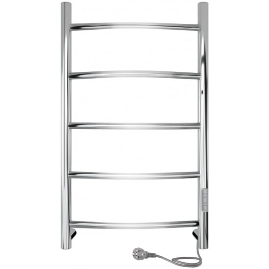 Полотенцесушитель Indigo® Arc Lux б/п (electro) 80/40 (таймер, скр. монтаж, унив. подкл. R/L, Полиров.) INDIGO