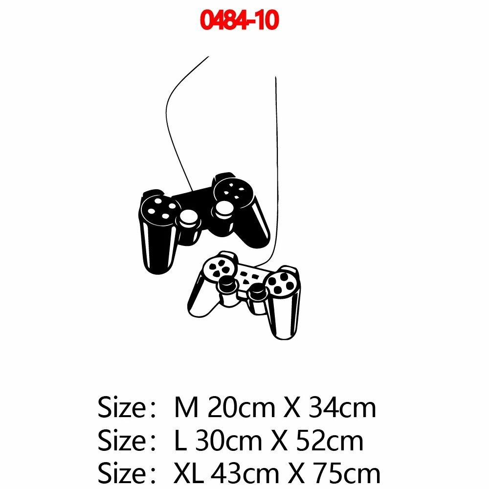 Создайте геймерскую стикер на стену, виниловые фрески, обои для детей, украшения комнаты для мальчиков, наклейки для игрового плаката Ps4, декор, наклейки на дверь