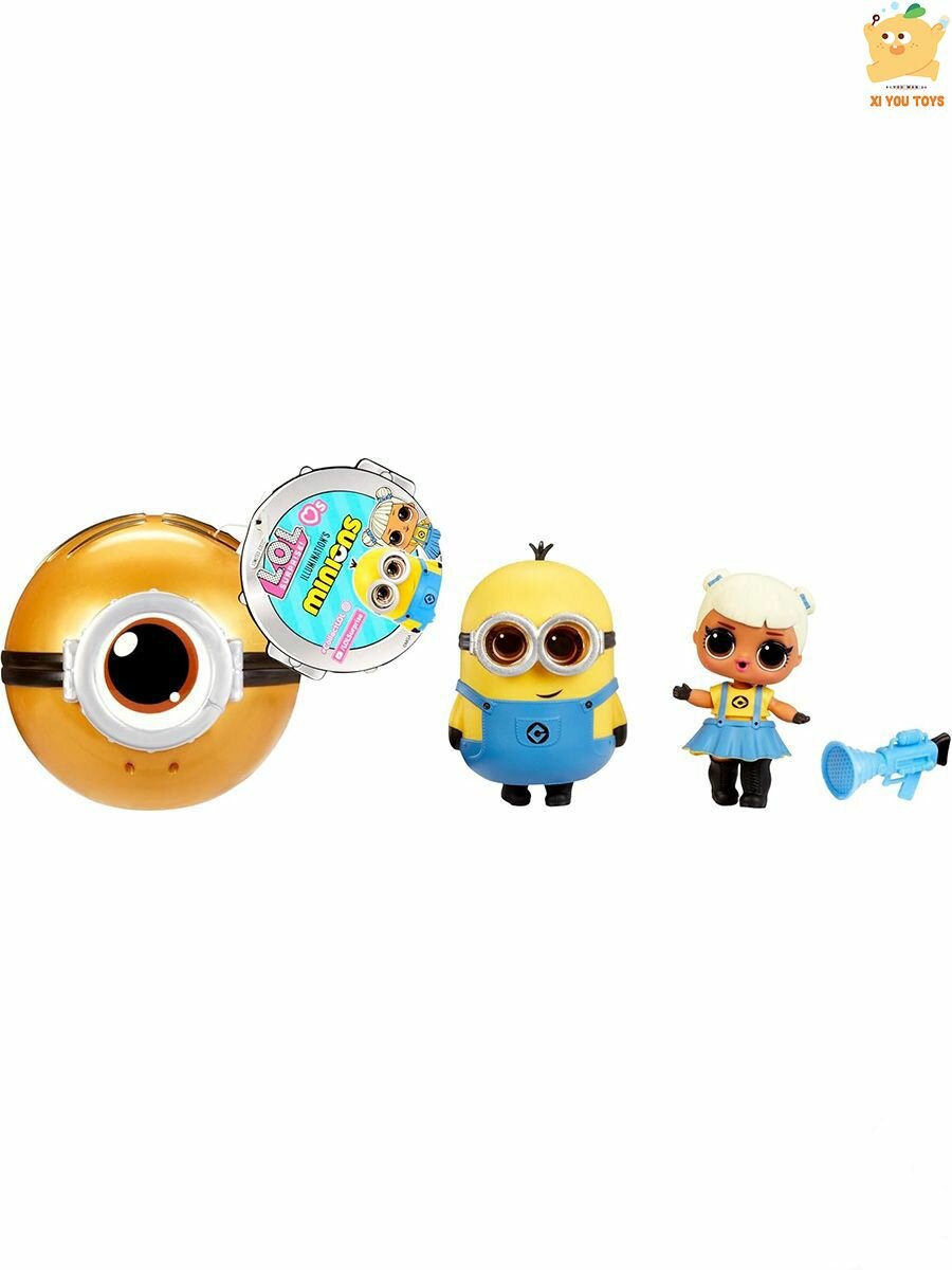 MGA L.O.L. Surprise! Loves Minions Tots Случайная 1 Кукла / Куклы-сюрпризы В Виде Миньонов - Идеальный Подарок.