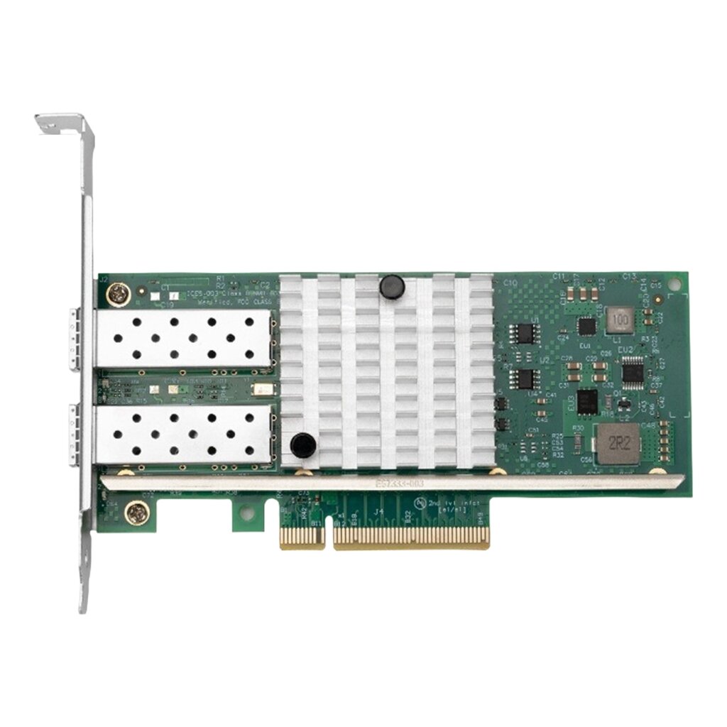 10 ГБ двухпортовая сетевая карта 10 гигабит оптический порт оптического волокна