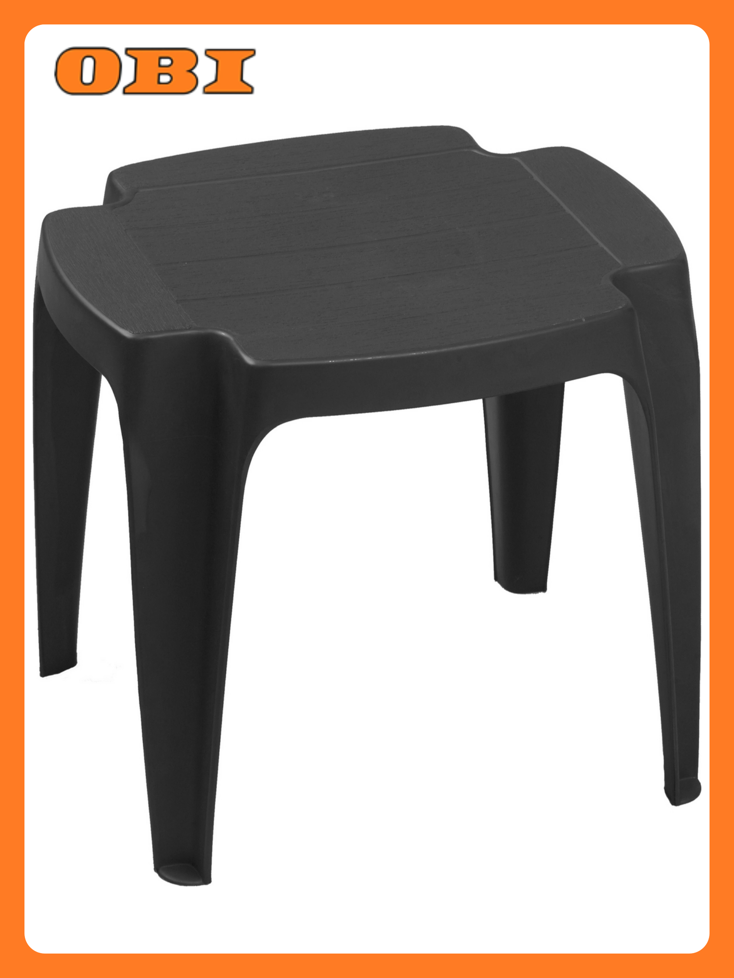 Столик для шезлонга IPAE-PROGARDEN "SIUSI", квадратный, пластик, 42 x 37 x 38 см