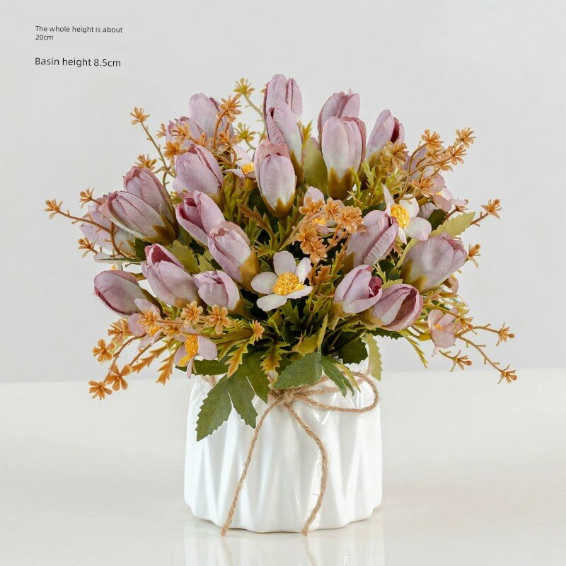 Искусственные пионы премиум-класса в горшках, цветочные композиции, искусственные цветы, декоративные цветы, сухоцветы,