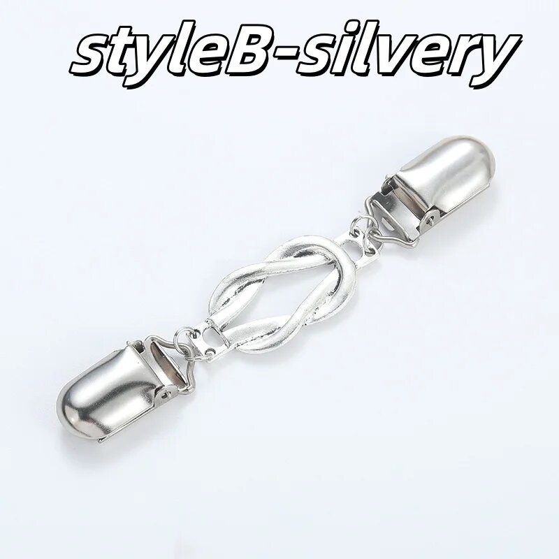 Металлические зажимы для одежды styleB-silvery