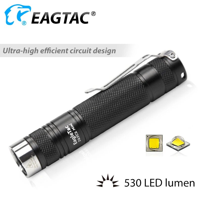 EAGTAC D25C2 мини-фонарик 530 люмен SST20 4000K CRI95