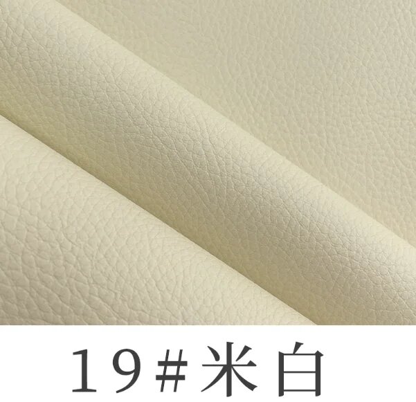 ПВХ кожаная ткань с узором личи черная/красная 1,6 м Бежевый, 19 beige