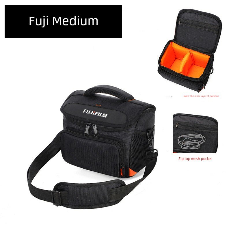 Компактный чехол для камеры Fujifilm X-T3 X-T30 X-T20 X-T10 X-A7 X-A5 - Черный средний размер