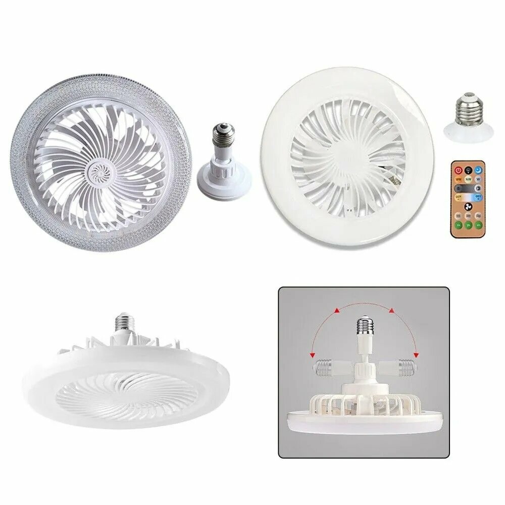 E27 Потолочный вентилятор с легким дистанционным управлением мини-закрытая люстра с тонким вентилятором