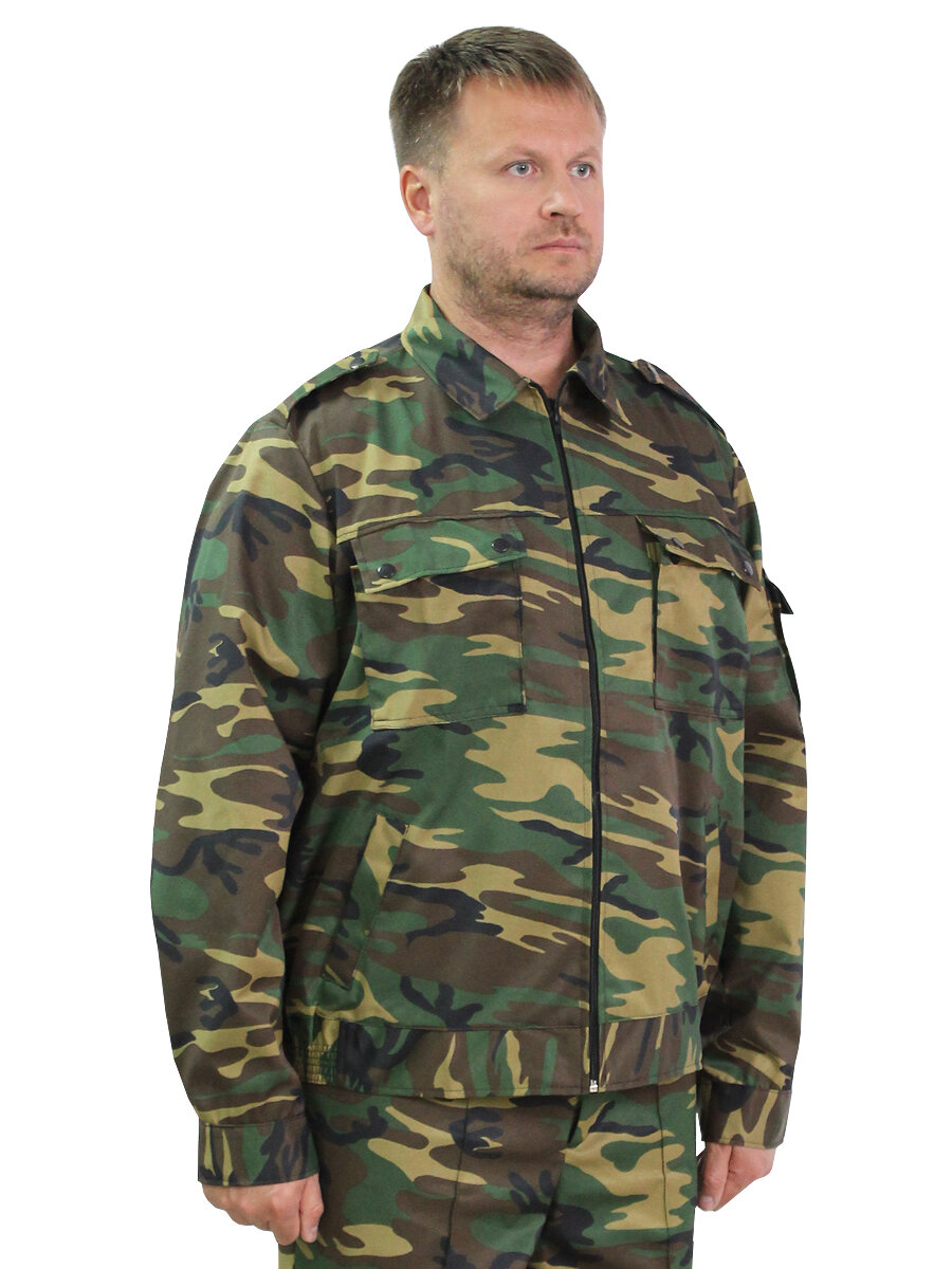 Тактический костюм "Страж", смесовая ткань, компания БВР , цвет Зеленый КМФ