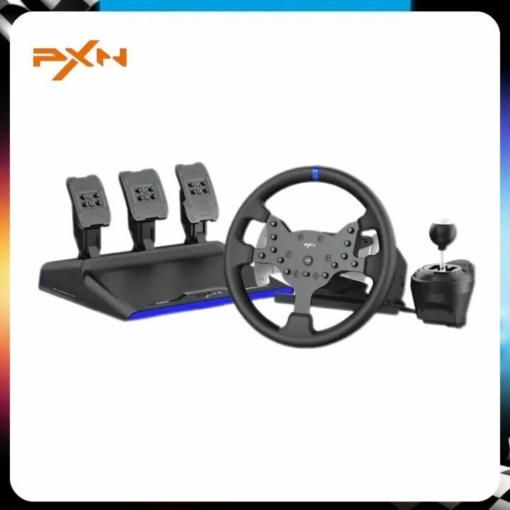 Игровой руль с педалями PXN V99 для PC/ PS4/ Xbox-One/ Xbox Series X/ S