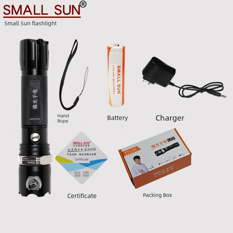 Оригинальный фонарик Little Sun, сильный свет, перезаряжаемый, ультра-яркий, для улицы, дома, водонепроницаемый, для
