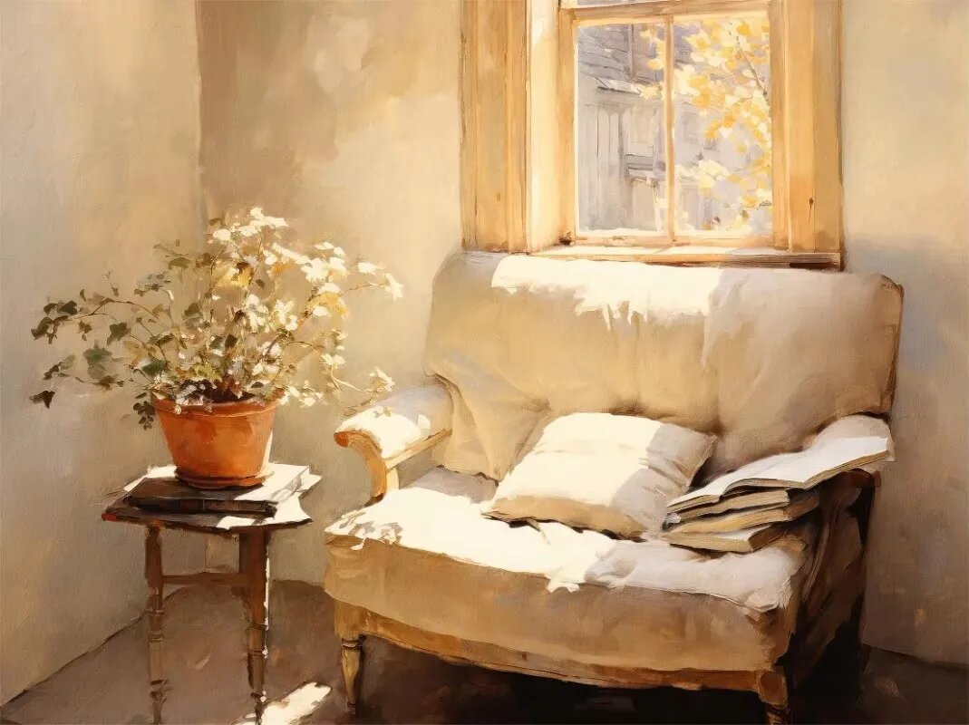 Плакат "Винтажный коттедж" 30x40см, SKU-25