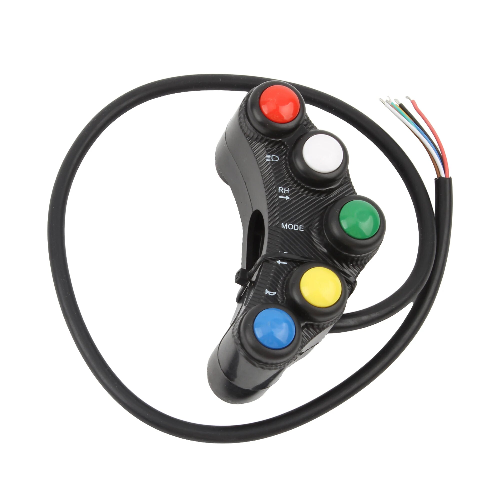 Универсальные переключатели на руль мотоцикла 22 мм, аксессуары, 5-кнопочный массив, кнопочный переключатель для эндуро, мотокросса, скутеров, мопедов