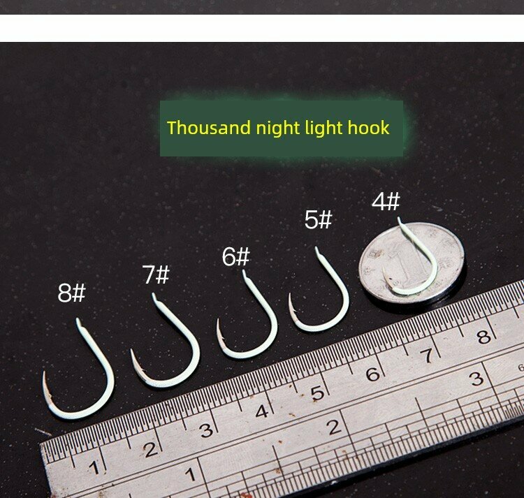 Специальные светящиеся крючки для морской рыбалки, флуоресцентные крючки с зазубринами, большие крючки для ловли басса