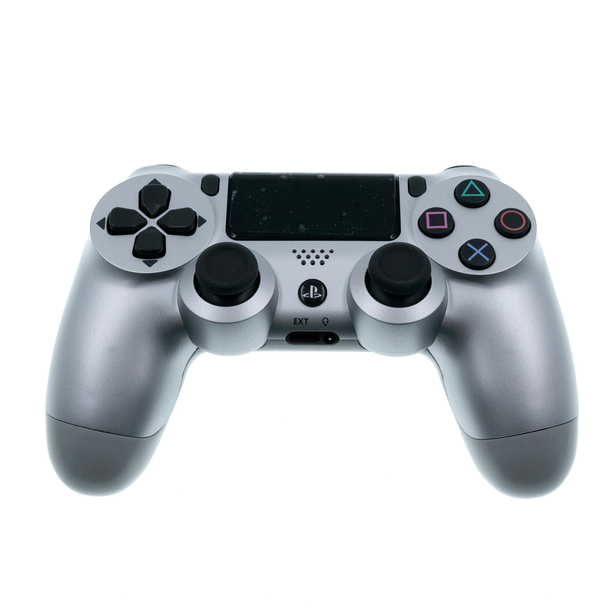 Игровой беспроводной геймпад формата PS4, с тачпадом, Bluetooth, серебристый