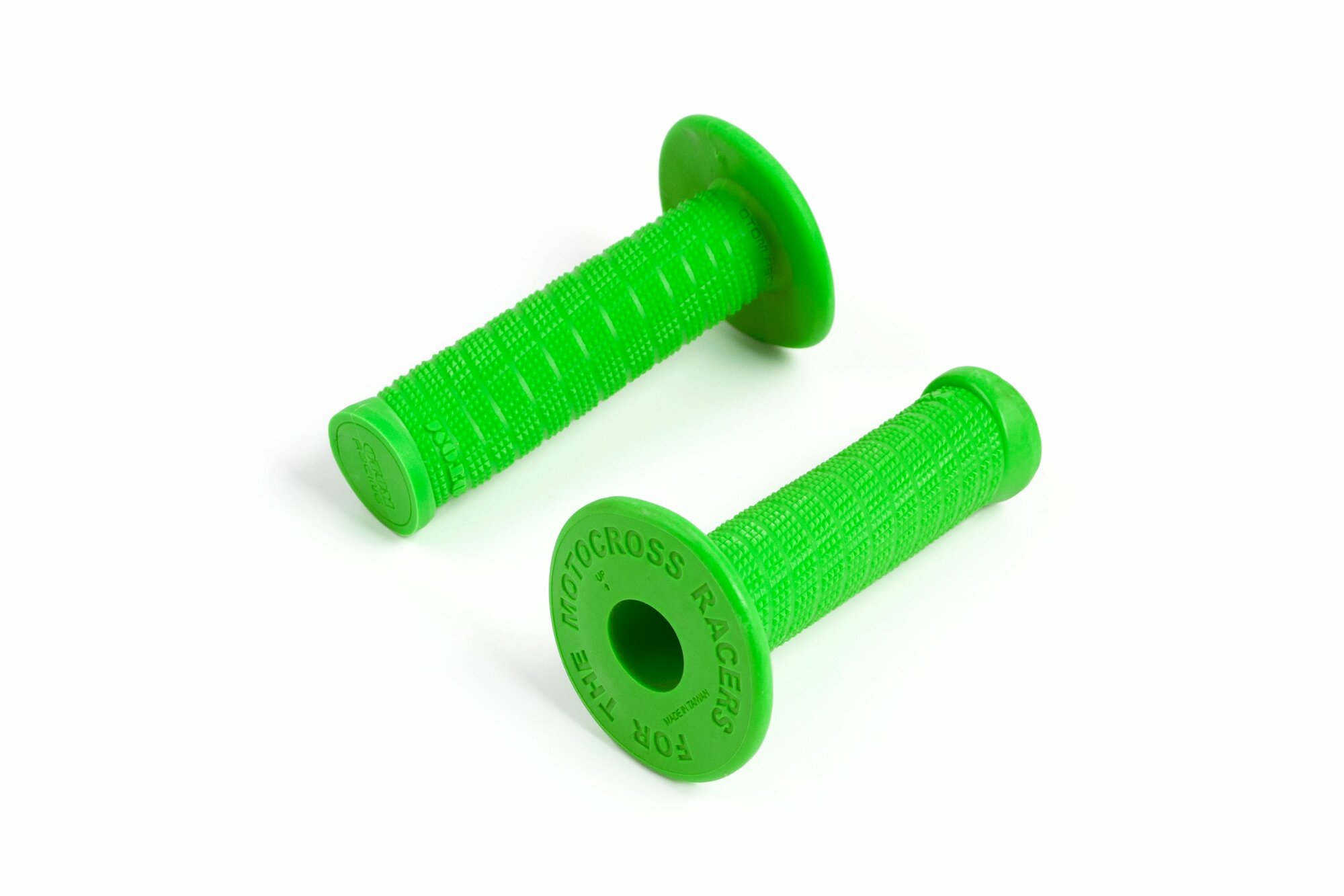 Грипсы универсальные OTOM 22-25 мм зеленые для мотоцикла