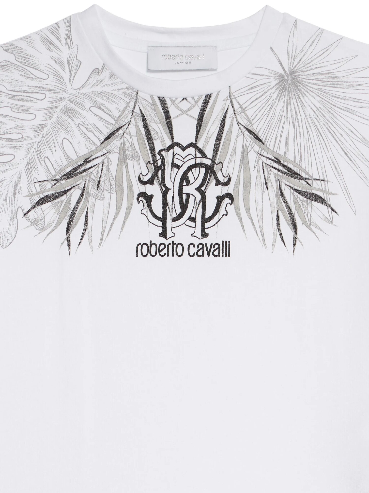 Футболка Roberto Cavalli, размер 140, бежевый/белый — фото 1