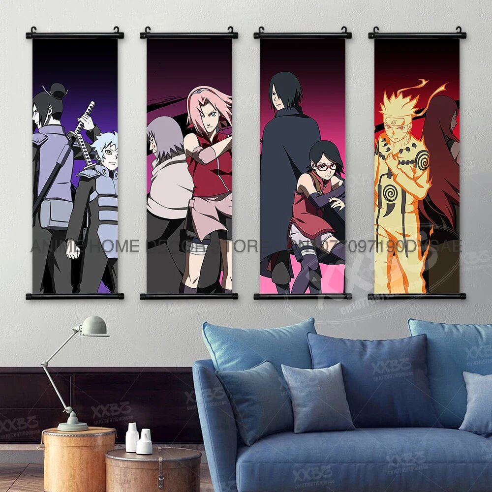 Постер Naruto, Itachi Uchiha, 30x90см, Черный hyrz32-6 — фото 1