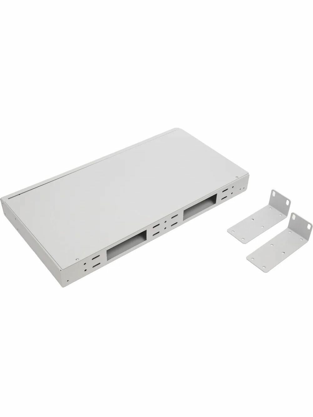 Оптический кросс NIKOMAX 19", 1U, укомплектованный на 8 портов SC/UPC, SM 9/125 OS2, серый, полный NMF-RP08SCUS2-WS-ES-1U-GY