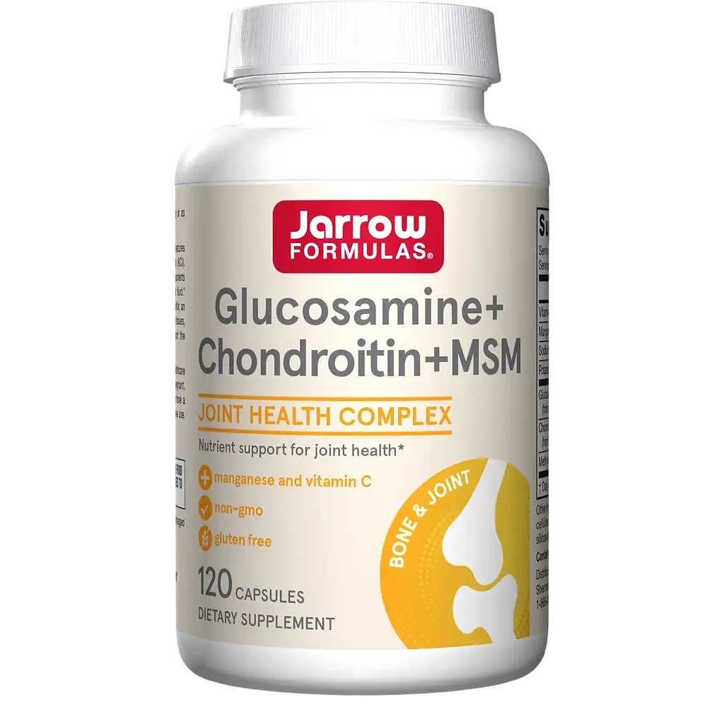 Jarrow Formulas Глюкозамин+Хондроитин+МСМ/Glucosamine+Chondroitin+MSM капсулы массой 1153,91 мг 120 шт