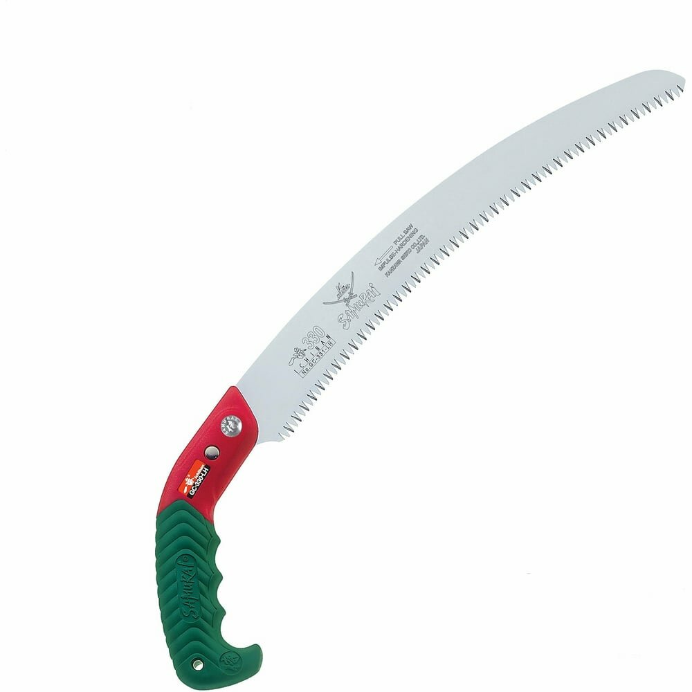 Пила с изогнутым полотном в чехле, с поясным креплением SAMURAI GC-330-LH