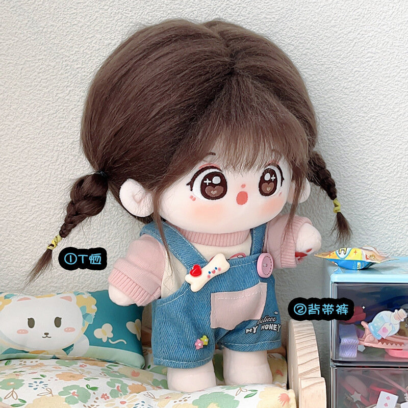 20 см хлопковая кукла девочка с каркасом, одежда для куклы, обнаженная кукла, игрушка для переодевания, подарок, в наличии