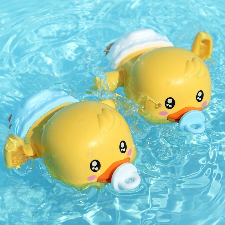 Детская ванная комната с персонажем маленького желтого утенка, игрушка для купания, набор для распыления воды для мальчиков и девочек, оптовая продажа