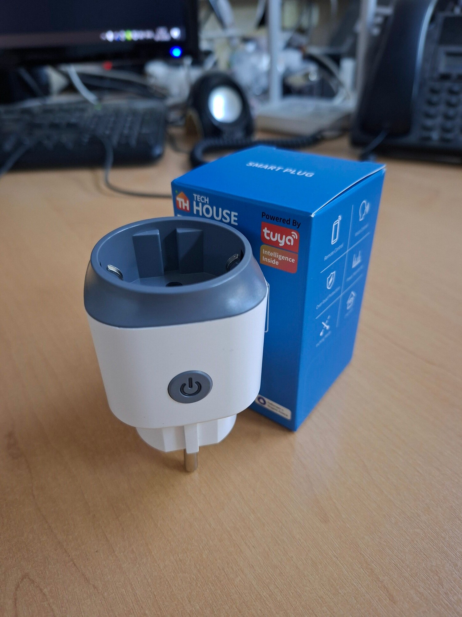 Умная розетка с Яндекс Алисой Tuya WiFi 16А с голосовым управлением мониторингом подключение Bluetooth и WiFi (Улучшенная версия)