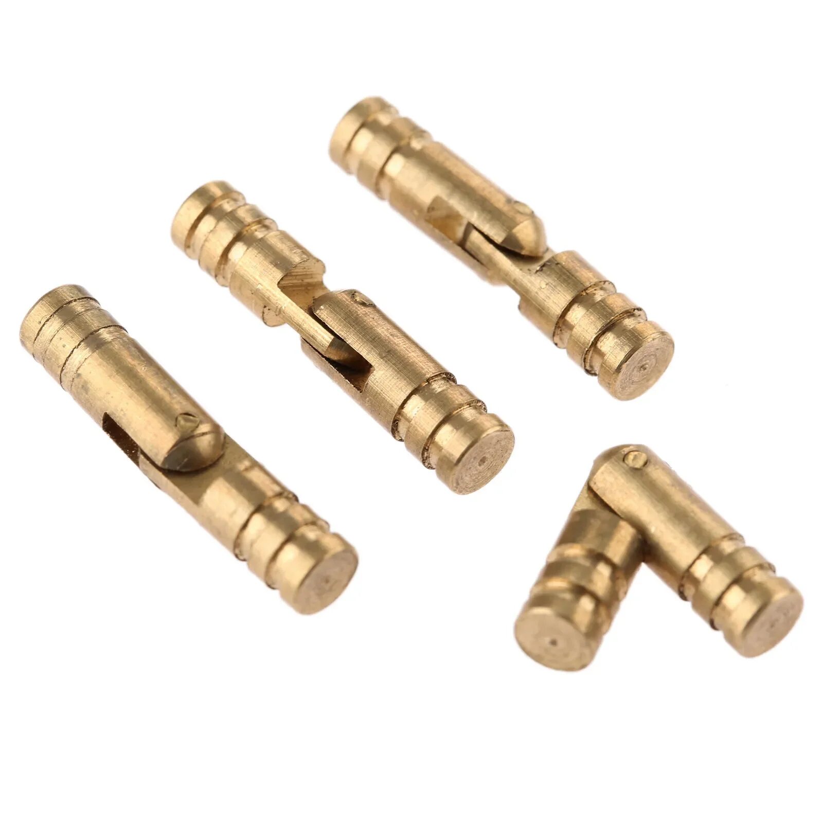 4 шт./1 компл, невидимые скрытые петли для бочонка, чистая медь, латунь, петля, крепление, шкатулка для драгоценностей, мебельная фурнитура, шкаф, 4*20 мм