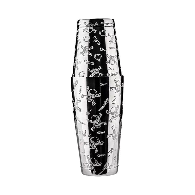 Бостонский шейкер из нержавеющей стали Amazon Direct Supply, креативный шейкер для коктейлей с гравировкой лаванды, с возможностью нанесения изображения