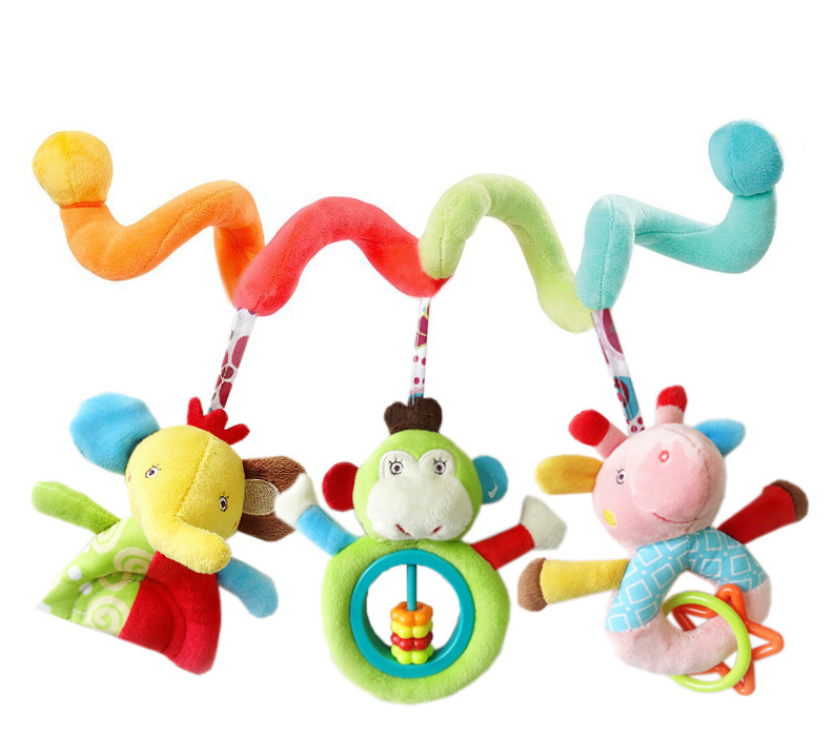 Ранное развитие Мягкая детская кровать кровать детская автомобильная игрушка спиральная детская игрушка новорожденная автомобильное сиденье профессор Белл клубничная игрушка подарок детская клубника и мобильный (()