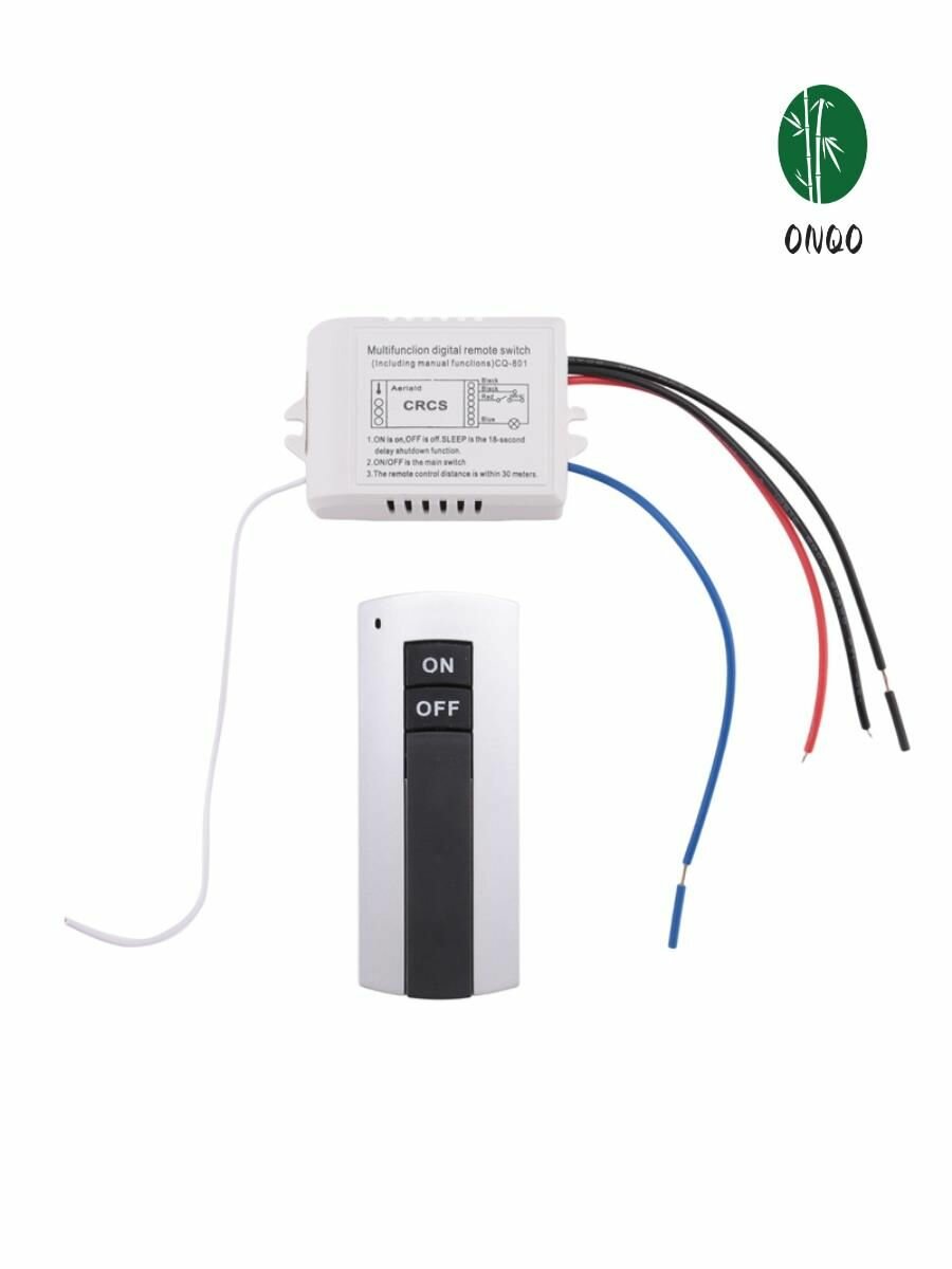 Канал с цифровым передатчиком 220 В ВКЛ/выкл 1 переключатель беспроводной релейный приемник пульт дистанционного управления световая лампа