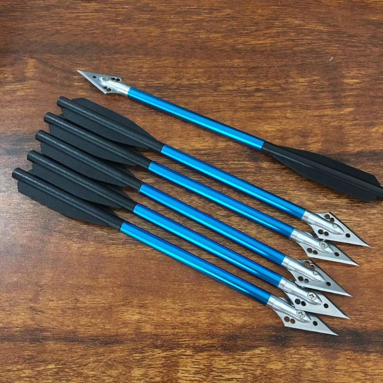 Горячая продажа SG: стрельба из лука и стрел, 6.75inch алюминиевых стержней, арбалетные стрелы, красные короткие стрелы, коробка из 6 штук, диаметр 6 мм, общая длина 17 см