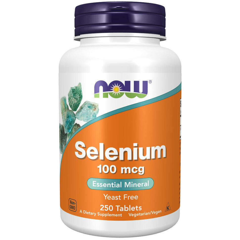 NOW Selenium 100 mcg 250 таблеток